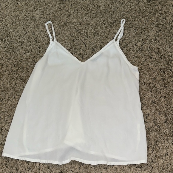 SHEIN | Tops | Shein Basic White Tank Blouse | Poshmark